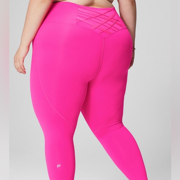 Fabletics | Pants & Jumpsuits | Hot Pink Boost Powerhold Highwaisted 78 ...